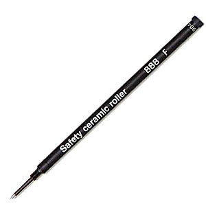 Schmidt 888 Safety Ceramic Rollerball Refills - Black - 12 Pack