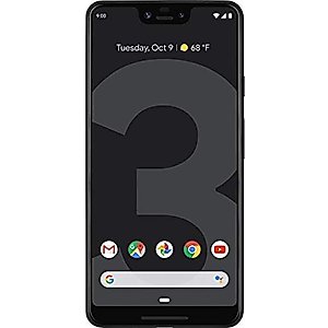 Google Pixel 3 XL Unlocked GSM/CDMA - US Warranty (Just Black, 128GB) (Renewed)
