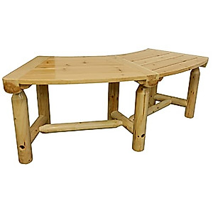 Leigh Country Aspen Curved Bench, Natural