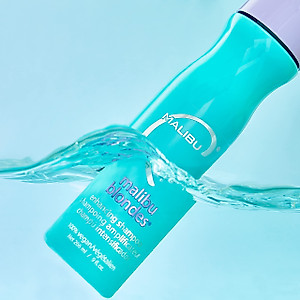 Malibu C Blondes Enhancing Shampoo (9 oz) - Revitalizing Purple Shampoo for Hair Health + Brilliancy - Sulfate-Free, Moisturizing Blondes Shampoo