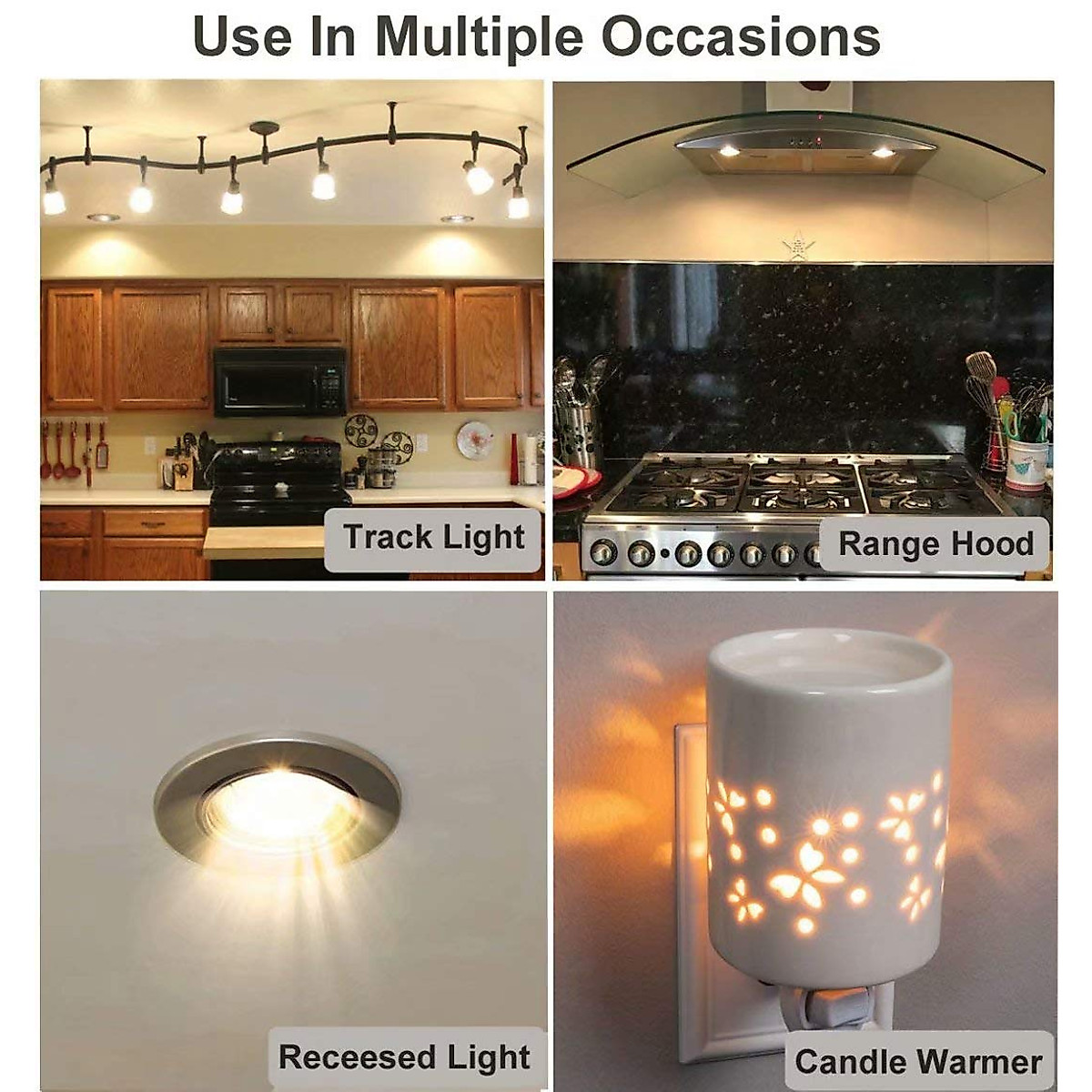 Vinaco GU10 Bulb, 6 Pack MR16 GU10 120V 35W Long Lasting, GU10 Halogen Bulb Warm White 2800K, 35W GU10 Dimmable with GU10 Base for Track Light Bulbs, Hood Light Bulbs. Halogen GU10+C 120V 35W