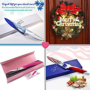 Chefs Knives - Professional Chef knife set, 8 inch sharp cutting blade - Stainless Steel kitchen cooking knife with Ergonomic handle - Loving gifts for Chefs & butcher with cool design