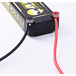 AEI Hobby 2Pcs Heatsink Bullet Plug Grips with 4mm 5mm 4-5mm Bullets (Black/Red) (4-5mm Bullets)