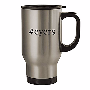 Knick Knack Gifts #eyers - 14oz Stainless Steel Travel Mug, Silver