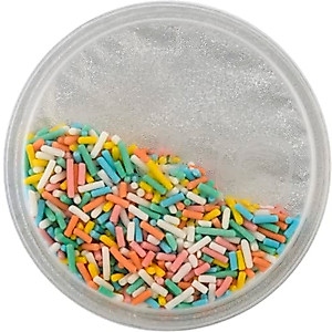 Pillsbury Funfetti Premium Cake Mix, 15.25 oz and Funfetti Vanilla Flavored Frosting, 15.6 oz with By The Cup Spatula Knife