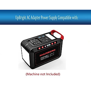 UpBright 19V AC/DC Adapter Compatible with Marbero M822 MAX M822MAX 200W Portable Power Station 148WH 172WH Camping Solar Generator Bank 14.8V 40000mAh Li-ion Battery 16.4V-24V 1.5A Supply Charger PSU