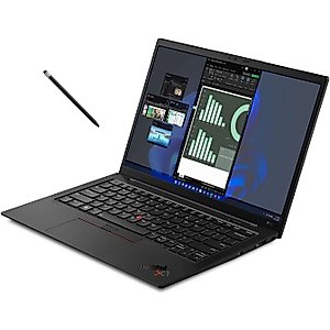 Lenovo ThinkPad X1 Carbon Gen 10 Laptop, 14.0" FHD Touchscreen, Intel Iris Xe Graphics, Intel Core i7-1270P, 32GB RAM, 2TB PCIe SSD, Backlit, Fingerprint, Win 11 Pro, Black, with MTC Stylus Pen