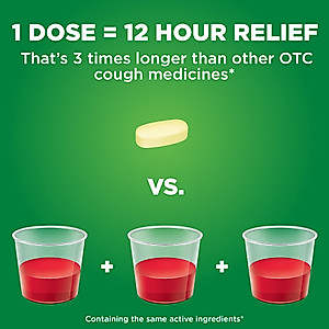 Amazon Basic Care Maximum Strength Mucus DM, Expectorant and Cough Suppressant Extended-Release Tablets, 42 Count