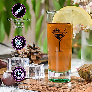 Greenline Goods Shot Glass – 21st Birthday Shot Glass I’m 21 Bitches 21st Birthday Party Decorations (1 Glass) – Funny Colored Shot Glass