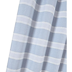 Dainty Home Bathroom Shower Curtains - Blue Shower Curtain with Elegant Design - Luxury Washable Shower Curtains for Bathroom, Hotels