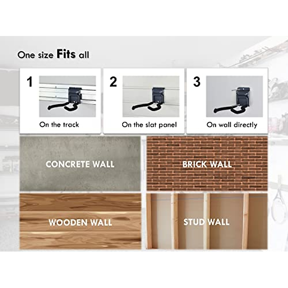 N32 (Foldable Type) String Trimmer Hanger, Garden Power Tool Hanger, Weed Wacker Hanger, Weed Eater Rack, Trimmer Rack, Garage Tool Organizer, Weed Eater Holder for Garage, Garage Trimmer