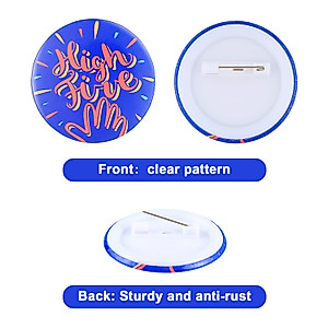 WILLBOND Reward Button Pins Recognition Button Round Pins Positive Appreciation Incentive Motivation Awards for Kids or Workers School Office Party Supplies(50 Pcs)