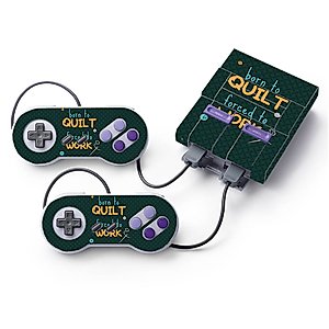 MightySkins Skin Compatible with Nintendo Super NES Classic - Born to Quilt | Protective, Durable, and Unique Vinyl Decal wrap Cover | Easy to Apply, Remove, and Change Styles | Made in The USA