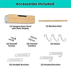 BLACK + DECKER WHITE HANGING RACK SYSTEM-SHELF W/DOOR (BDSTKT282WH)