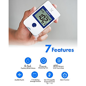 eBmonitor eBchek Blood Glucose Test Strips, 50 count, No Coding Blood Sugar Test, Precision Sugar Measurement for Diabetics, Strips Work Only in eBchek Glucose Meters