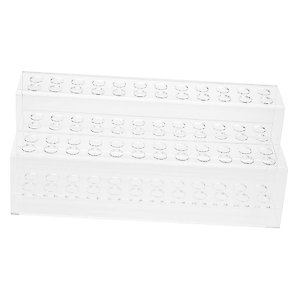 Cabilock Pen Showcase Display Acrylic Material Stationery Holder 48 Slots Stand for Pen Makeup Brush Storage Organizer