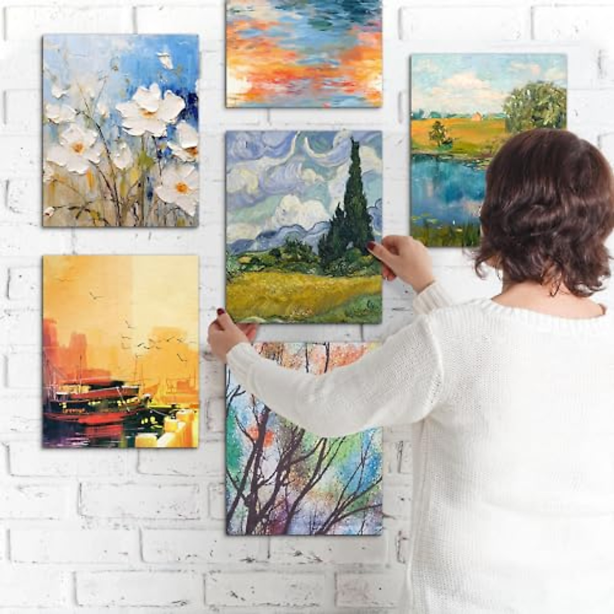 Conda Canvases for Painting 12 x 12 inch, 14 Pack, Blank White Canvas Boards, Primed, 100% Cotton, Quality Acid Free Artist Canvas Panels for Acrylics Watercolor & Oil Painting