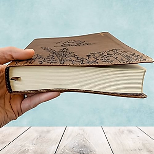 Hand Lettered and Laser Engraved NIV Journaling Bible, Personalized Gift, Custom Name Engraving Available