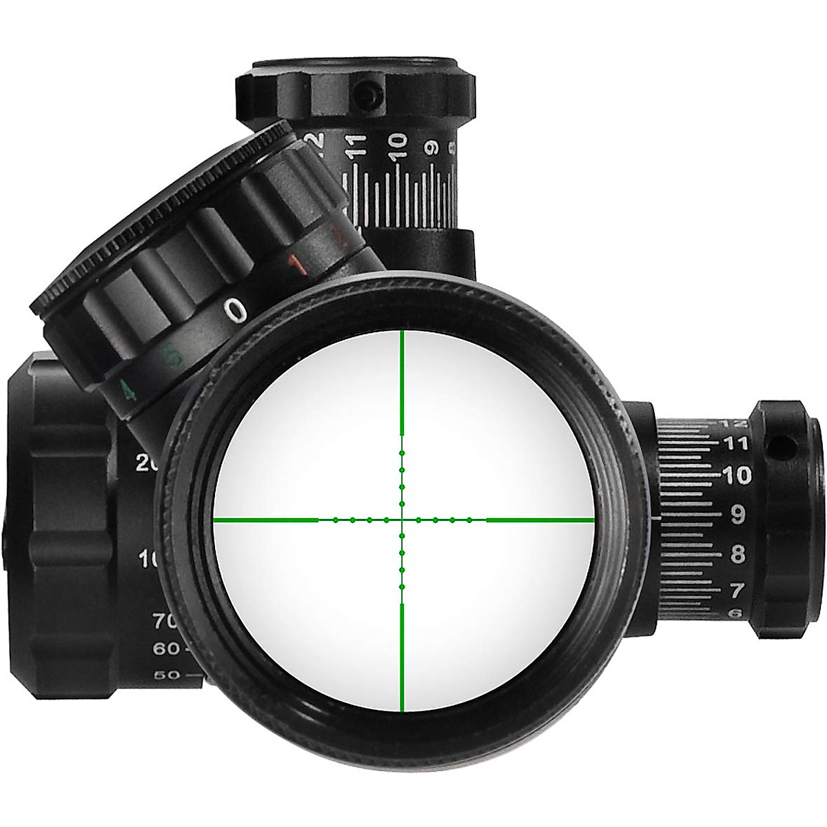 BARSKA unisex adult 6-24x50 Mil Dot Sniper Scope, Black, 6-24x50mm US