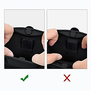 Left&Right Dog Clicker Training Kit,Silicone Dog Training Treat Pouch and Dog Clickers,Dog Treat Bag with Clicker Training for Dogs,Pet Treat Bag with Convenient Magnetic Buckle Closing and Waist Clip