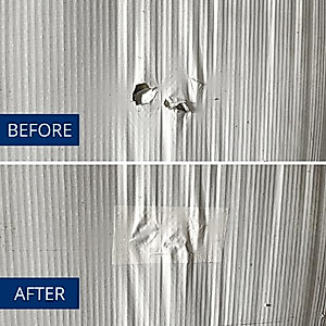 BlueTex Insulationㅤ 4'' Wide x 180' Long White Vapor Barrier Tape - 1 roll Waterproofing for Stucco, Crawlspaces, Repair, Underlayment Seams, Metal Building Seams, Excellent Air Barrier