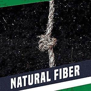 SGT KNOTS Twisted Manila Rope - Natural 3 Strand Fiber Hemp Rope for Indoor and Outdoor Use | Multipurpose Manila Rope for Crafts, DIY Projects, Home Decorating, Climbing | 1/2 in x 50 ft