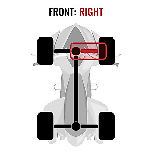 Sixity XTA Front Right Axle compatible with Honda SXS500M2 Pioneer 500 2015-2016