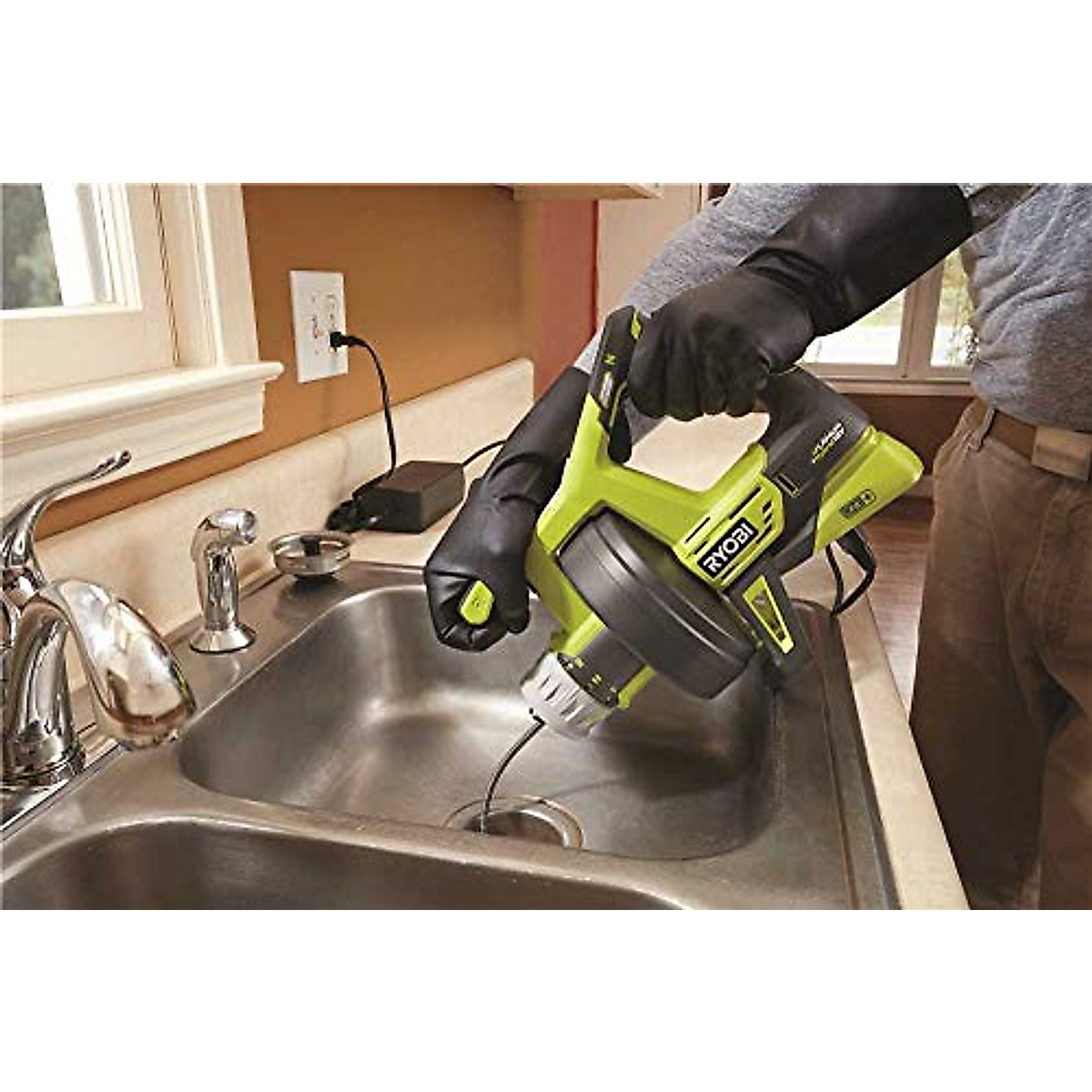 Ryobi 18-Volt ONE+ Hybrid Drain Auger (Tool Only)