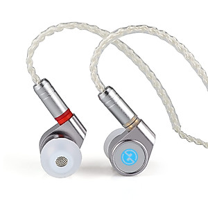 Linsoul 2022 Upgraded TIN HiFi T2 DLC 2DD 10mm Dynamic Driver in Ear Monitor Earphone with Detachable 0.78mm 2Pin 5N 8 Core Silver-Plated Cable, Aluminum Cavity for Audiophile DJ Musician