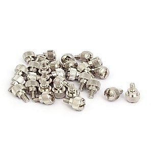 New Lon0167 30 Pcs Featured M3.5x5mm Male Thread reliable efficacy Metal Computer Desktop PC Case Thumb Screws(id:ca3 2f e1 7a5)