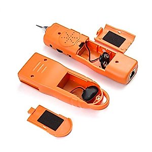 Ethernet Network Toner RJ11 RJ45 Network Cable Tester LAN Tracker Wire Finder Cat5 Cat6 with 2 Network Wire Stripper Toolkit Orange
