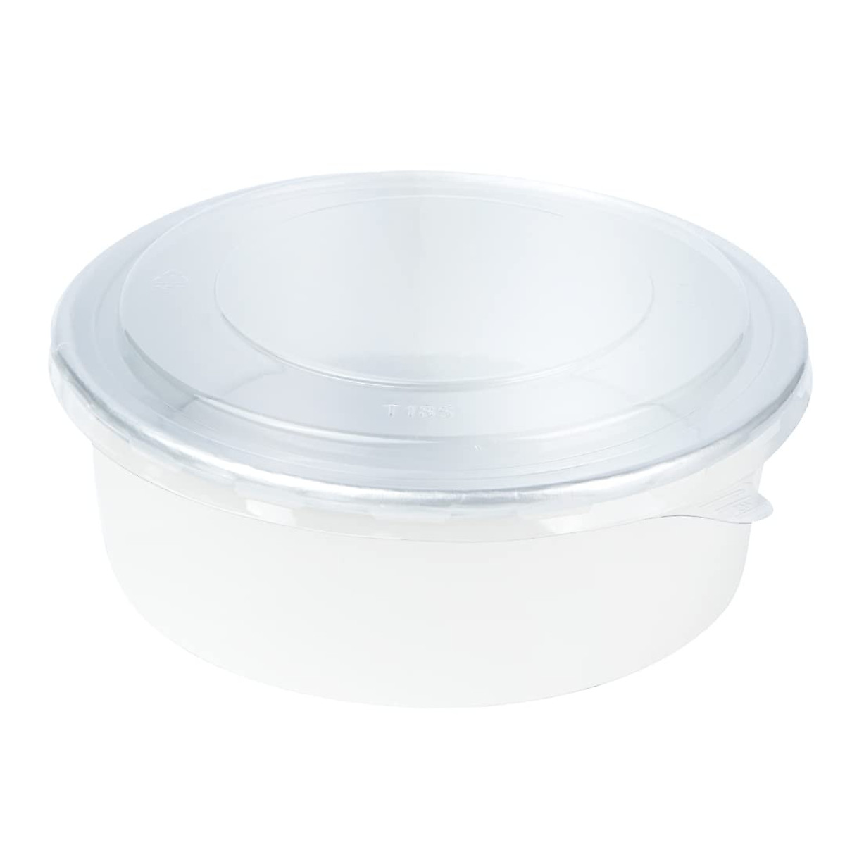 Restaurantware LIDS ONLY: Foil Lux Lids For 45 OZ Take Out Containers 200 Lift Tab Lids For Food Containers - Disposable Clear Plastic Food Container Lids Containers Sold Separately