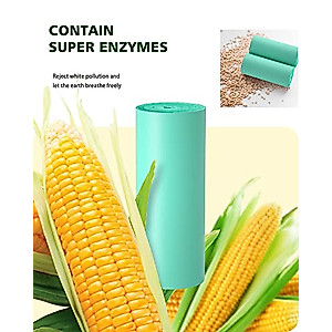 Compostable Trash Bags 1.2 Gallon 150 Packs,AYOTEE Small Compost Bags,Small Biodegradable Trash Bags Green Are Suitable For 1-2 Gallon And 4-8 Liter Tiny Trash bags can liner