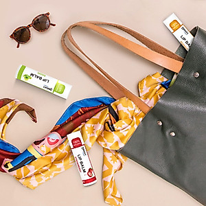 DMSKY 24 Pack Lip Balm, Natural Lip Balm Bulk with Vitamin E and Coconut Oil, Moisturizing Soothing Chapped Lips, Gifts for Women Stocking Stuffers Party Favors