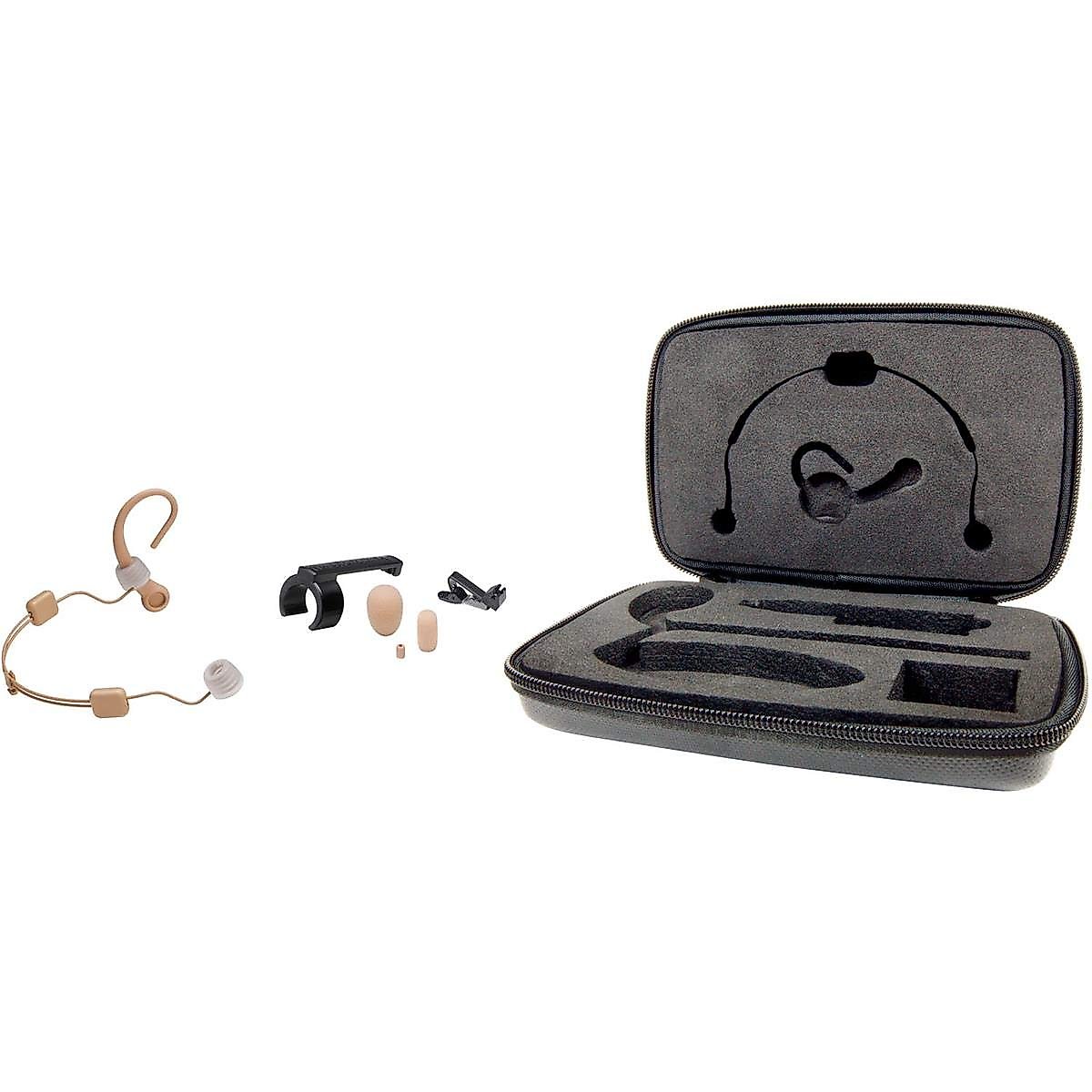 Audio Technica BP892xcW MicroSet - Omnidirectional Condenser Headworn Wireless Microphone 55" Detachable Cable Terminated with cW 4Pin Connector for Body Pack Transmitter -43 dB Sensitivity Beige