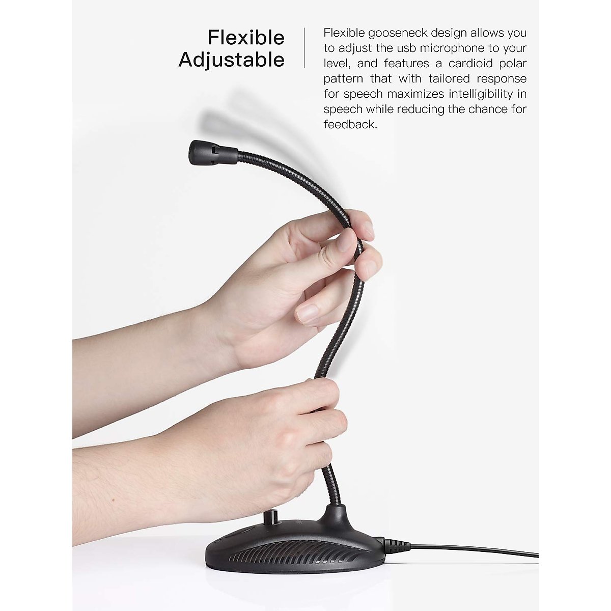 Fifine USB Computer Microphone, Plug &Play Desktop Condenser PC Laptop Mic,Mute Button with LED Indicator, Compatible with Windows/Mac, Ideal for YouTube,Zoom,Recording,Twitch Games(K054)