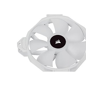 CORSAIR iCUE SP120 RGB ELITE Performance 120mm PWM Triple Fan Kit with iCUE Lighting Node CORE - White