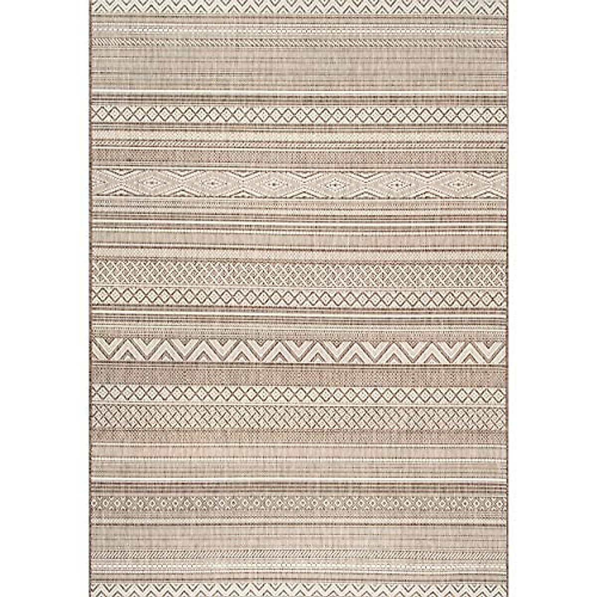 nuLOOM Erlinda Tribal Indoor/Outdoor Area Rug, 3' x 5', Beige