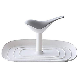 Pot Lid And Spoon Rack Bird-shaped Storage Rack Spoon Pot Pot Lid Rack Cooking Storage Kitchen Decoration Tool Holder (Color : White)