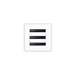 BUILDMART - 6x6 Modern AC Vent Cover - Decorative White Air Vent - Standard Linear Slot Diffuser - Register Grille for Ceiling, Walls & Floors - Texas Buildmart