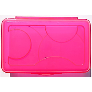 Sterilite Neon Pink Pencil Case Box