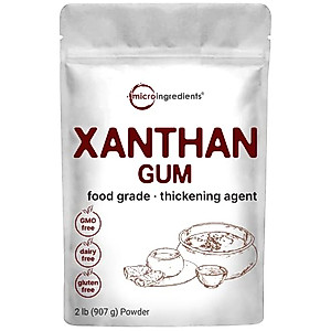 Xanthan Gum Powder 2lb - Premium Food Grade for Cooking, Keto Baking, Thickening Soups & Sauces, Dressings, Vegan Friendly, Non-GMO, Gluten Free