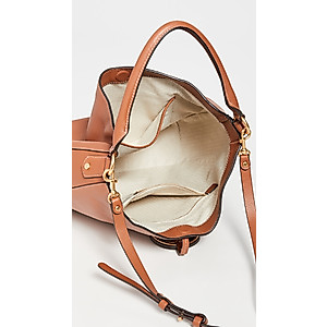 Tory Burch Women's Miller Metal Slouchy Hobo Bag, Aged Camello, Tan, One Size