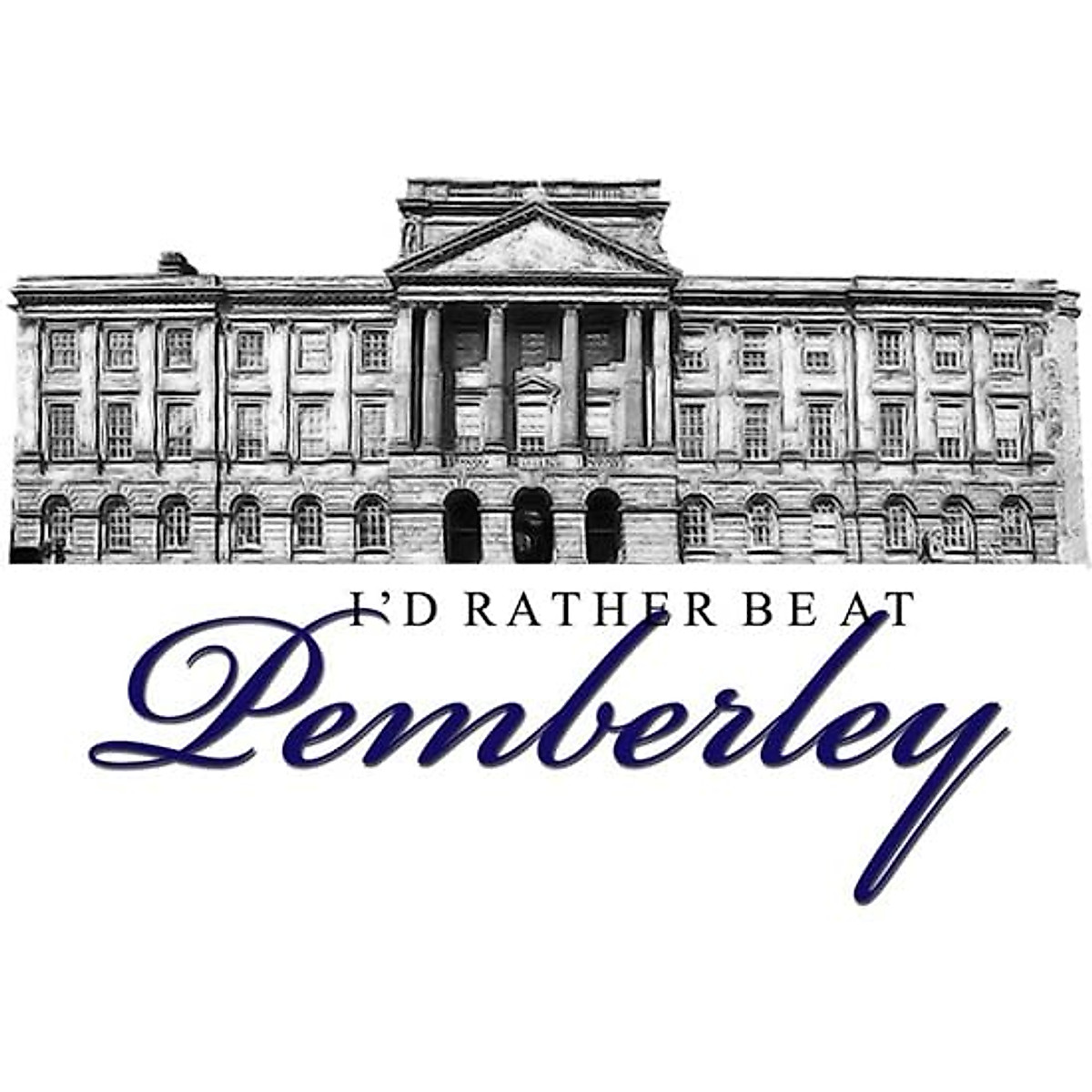 CafePress Id Rather Be At Pemberley Mugs Ceramic Coffee Mug, Tea Cup 11 oz