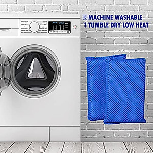 12 Pcs Car Sponges for Washing Car Wash Sponges Non Scratch Soft Mesh Microfiber Bug Sponge for Truck, SUV, RV, Boat, Motorcycle, Kitchen, Yellow, Green, Blue and Light Blue