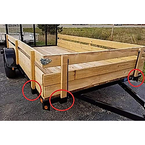 Heavy Duty Weld On 2x4 Steel Stake Pockets for Trailer & Truck (8)