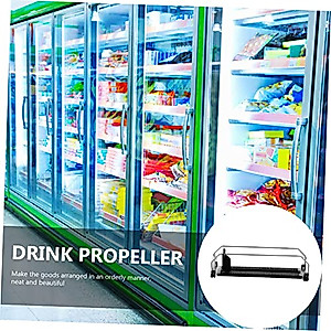 Garneck Propeller Beverage Organizer for Fridge Tool Tray Organizer Magnetic Shelf for Refrigerator Drink Holder Self Pushing Drink Organizer Fridge Drink Organizer Pusher Drink Propeller