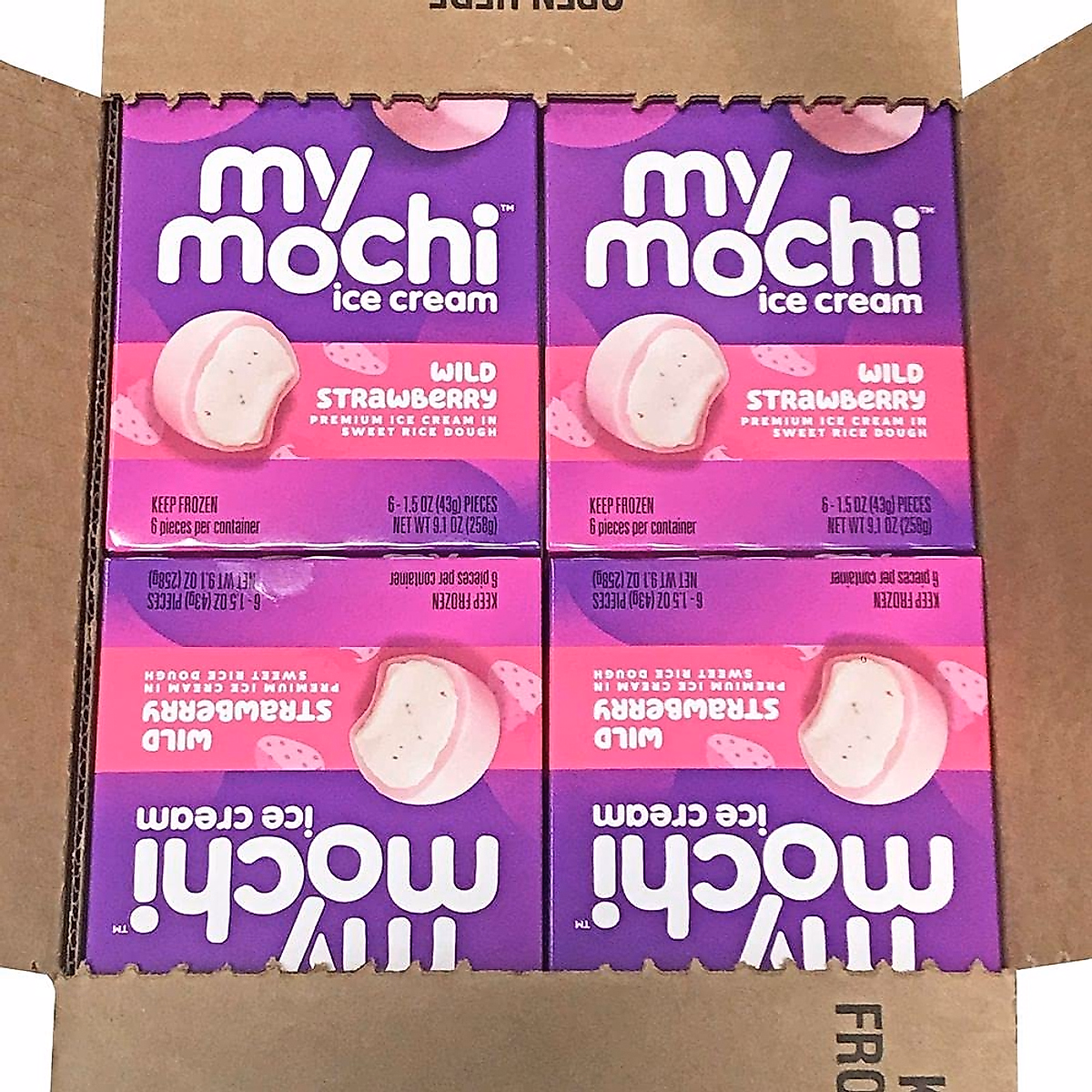 My Mochi Ripe Strawberry Ice Cream, 9.1 Ounce - 12 per case.