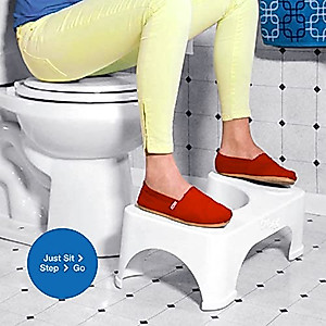 Step and Go Toilet Stool 7" - Bathroom Squat Stool