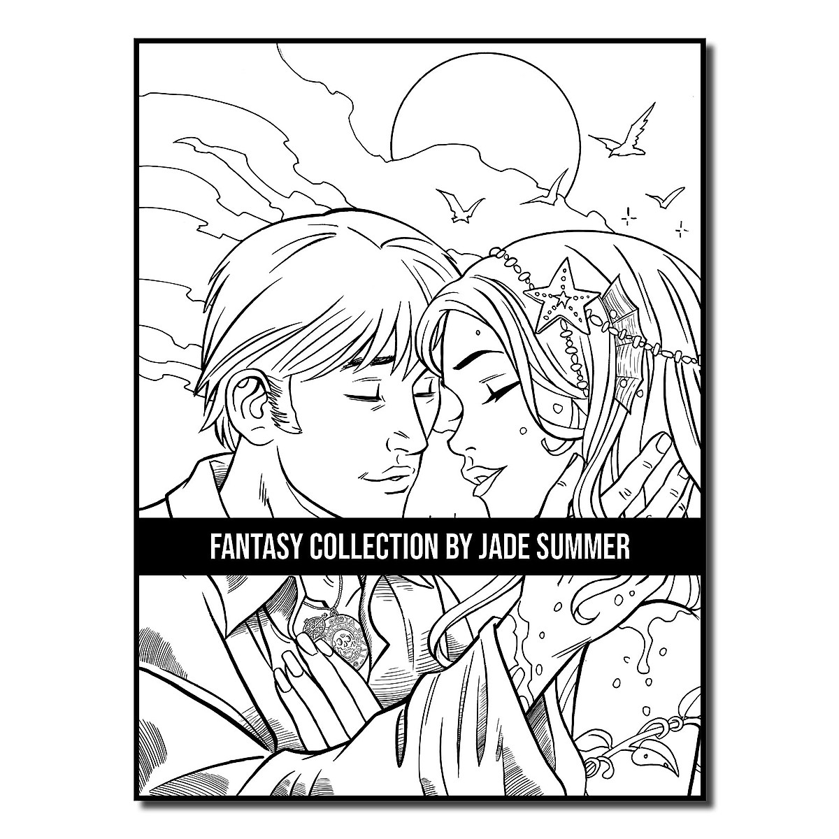 Fantasy Collection: An Adult Coloring Book with 100+ Incredible Coloring Pages of Mermaids, Fairies, Vampires, Dragons, and More!